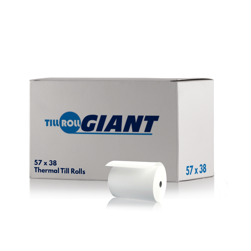 57x38 Thermal Till Rolls (20 Rolls Per Box)
